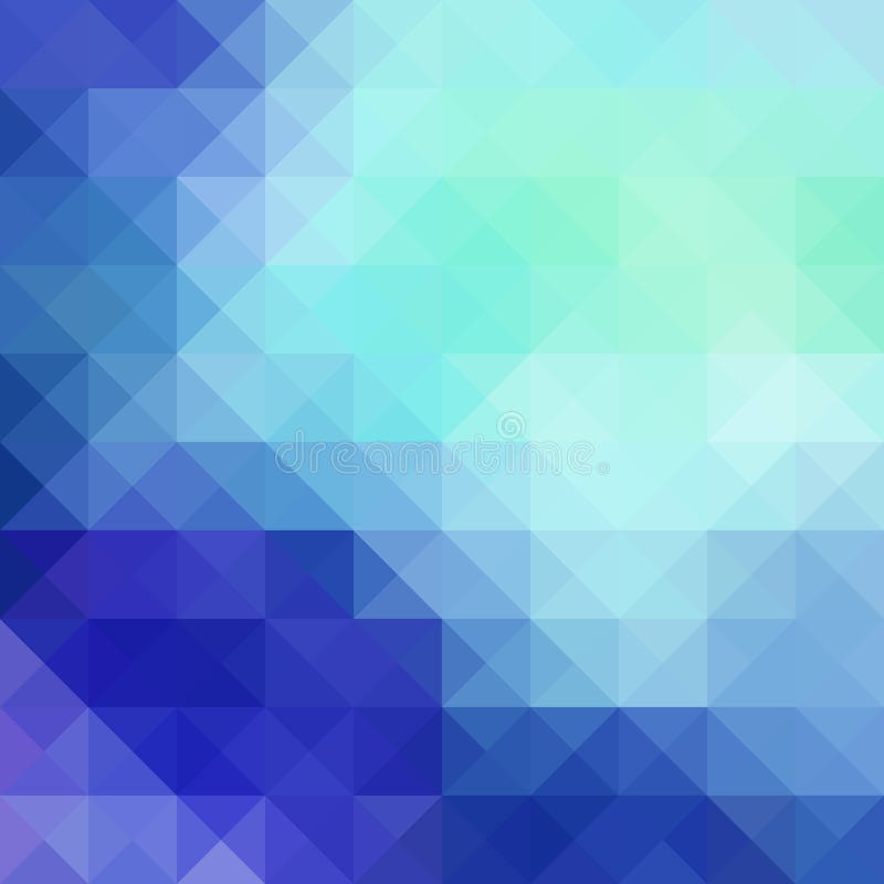 Blue Triangle Abstract Background. Vector Pattern of Geometric Shapes ...