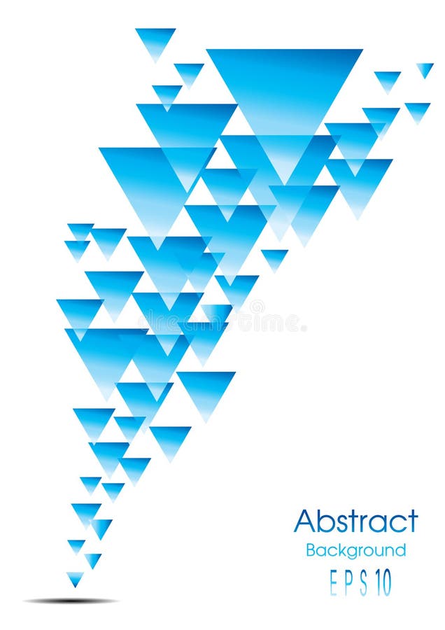 Blue Triangle Abstract Pattern Stock Vector - Illustration of octagon ...