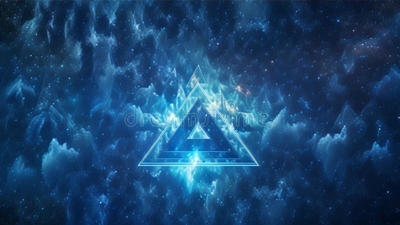 Blue Triangle Amidst the Nebula Stock Video - Video of fantastical ... Blue Triangle Amidst the Nebula Stock Video - Video of fantastical ...