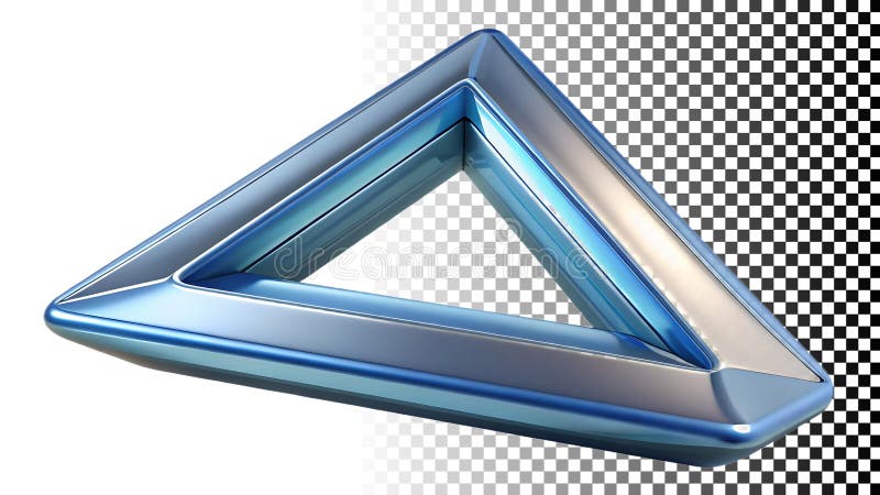 Blue Triangle Frame, Geometric Border, Modern Design, Structural ...