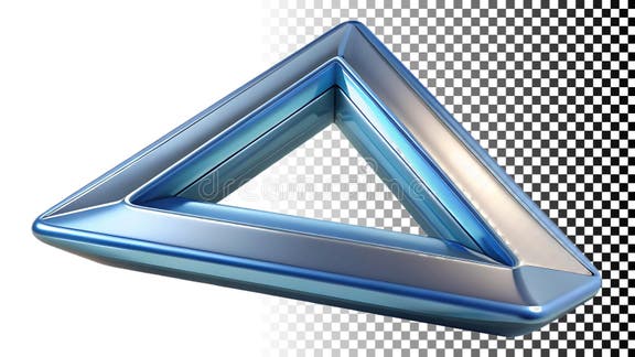 Blue Triangle Frame, Geometric Border, Modern Design, Structural ...