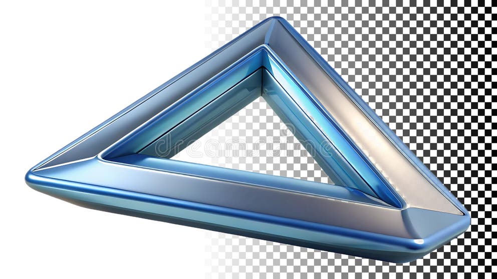 Blue Triangle Frame, Geometric Border, Modern Design, Structural ...