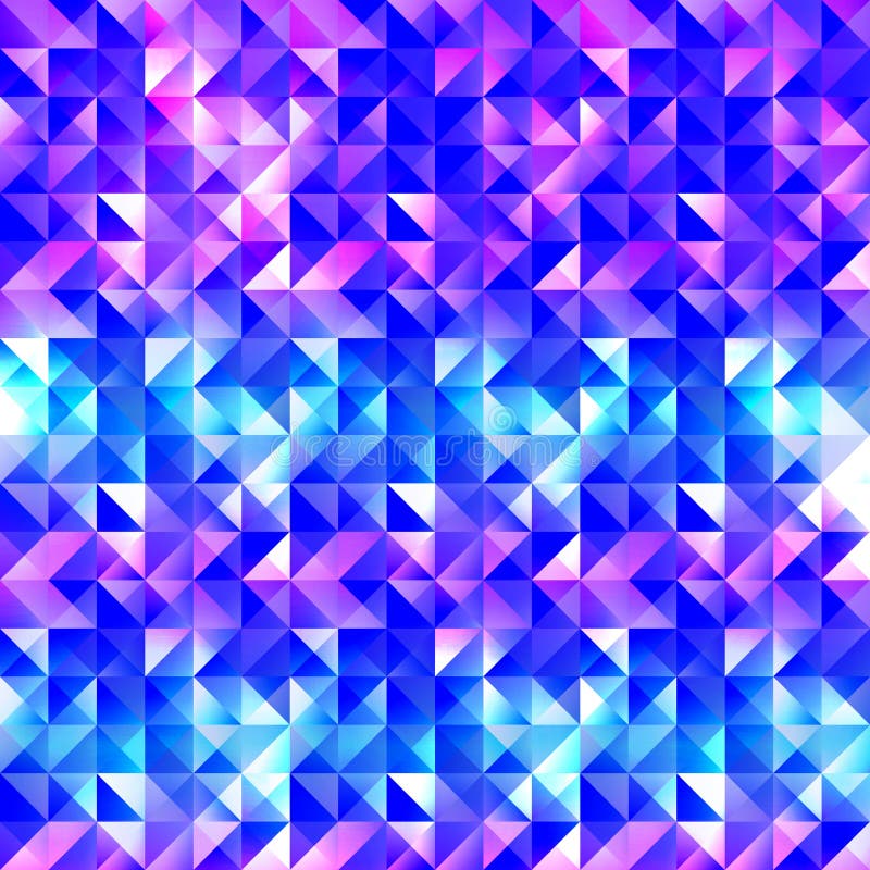 Sky Blue Triangle Seamless Texture with Grunge Effect Stock Vector ...