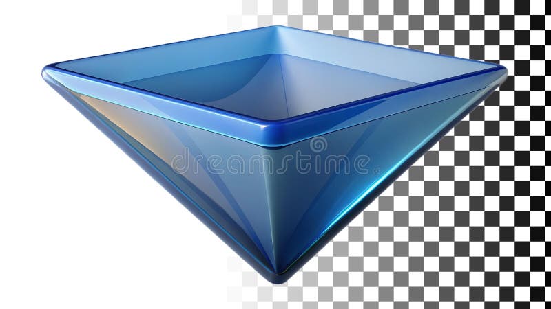 Blue Triangle Shape, Geometric and Abstract, Modern and Design Element ...