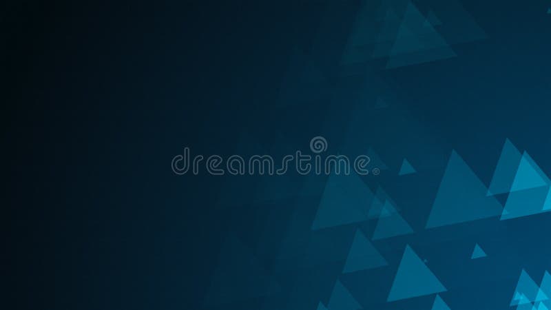 Blue Triangle Shapes are Moving from the Bottom Right of a Gradient ...