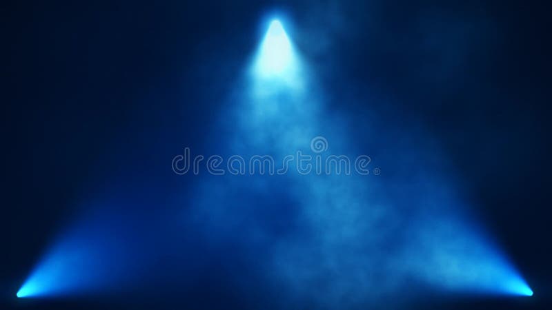 Blue Triangle Stage Lights and Smoke VJ Loop Motion Background Stock ...