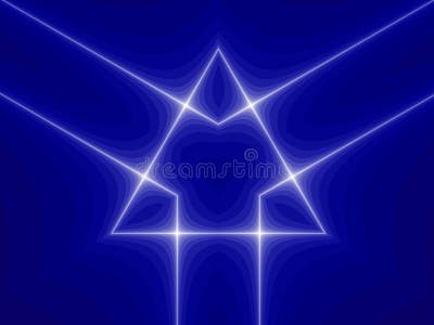 Blue Triangle Symbol stock illustration. Illustration of christian ...