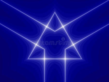 Blue Triangle Symbol stock illustration. Illustration of christian ...
