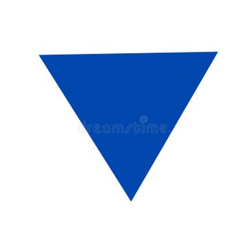 Blue Triangle Symbol Vector Illustration Stock Vector - Illustration of esotericism, geometric ...