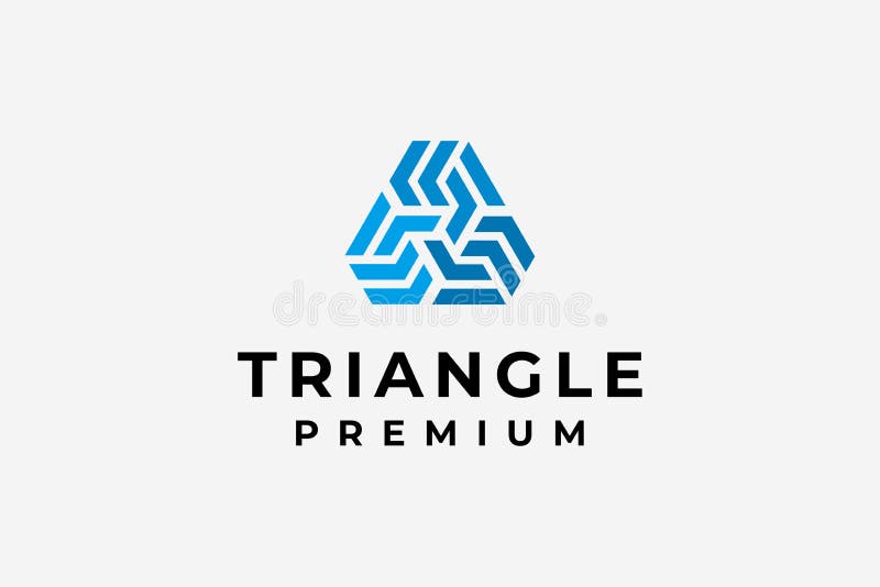 Blue Triangle Technology Logo Premium Stock Illustration - Illustration ...