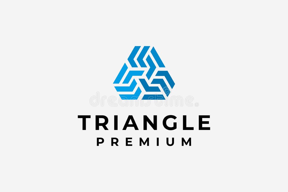 Blue Triangle Technology Logo Premium Stock Illustration - Illustration ...