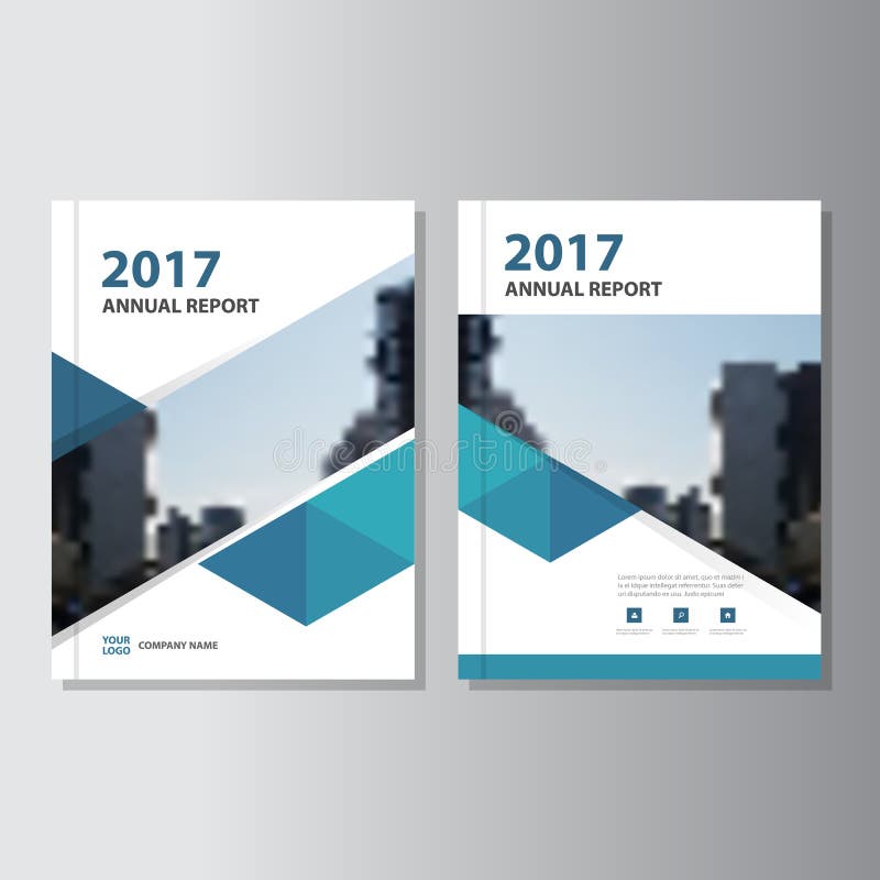 Triangle Vector Annual Report Leaflet Brochure Flyer Template Design