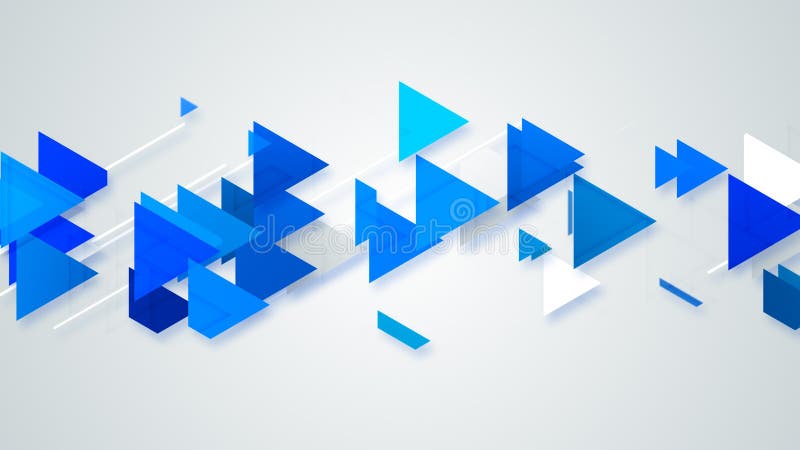 Blue Triangles Abstract Geometric Background Stock Illustration ...