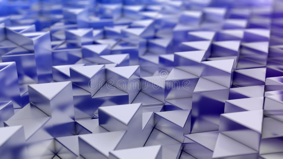 Blue triangles background stock illustration. Illustration of polygon ...