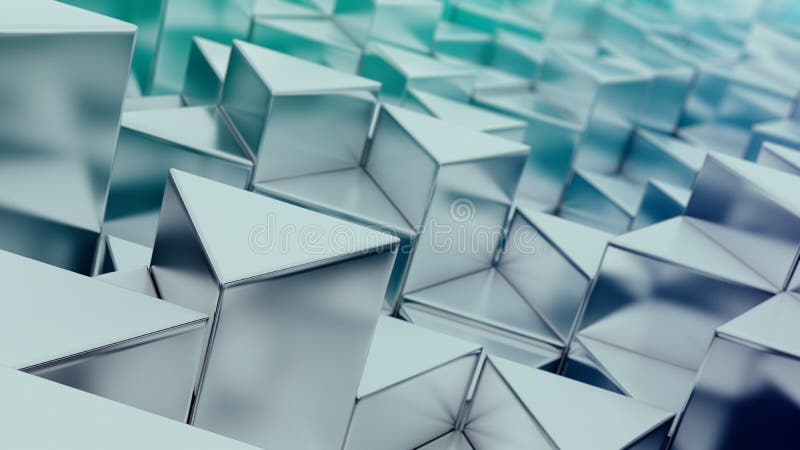 Blue triangles background stock illustration. Illustration of modern ...