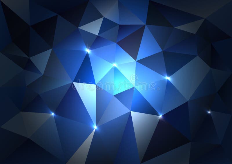 Blue Triangles Dark stock vector. Illustration of gradient - 40791736