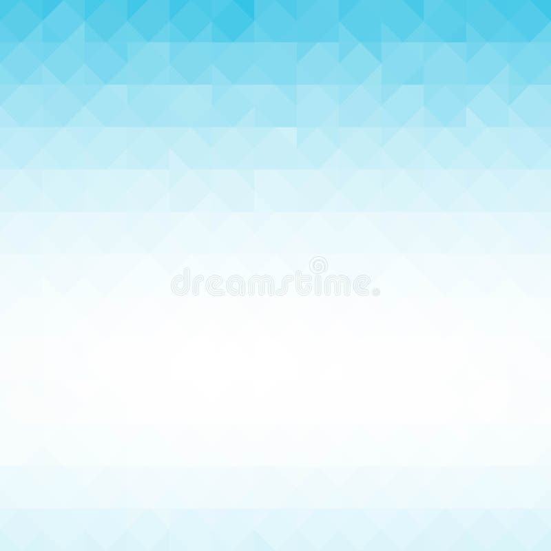 Blue Triangles Illustration. White Sky. Polygonal Style. Eps 10 Stock ...