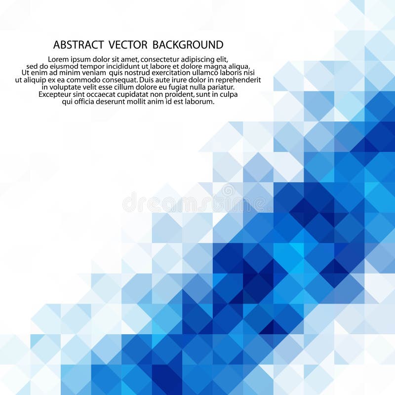 Blue Triangles. Template for Presentation, Banners, Advertising ...