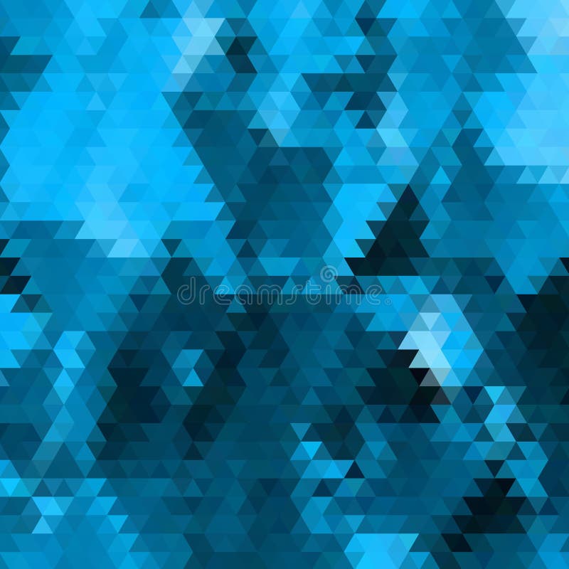 Blue Triangles. Vector Geometric Background for Presentation. Decor ...