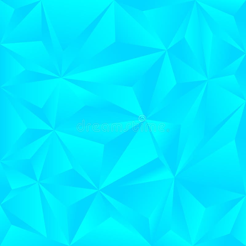 Blue Triangular Background. Neon Colors Polygonal Design Stock Illustration - Illustration of ...