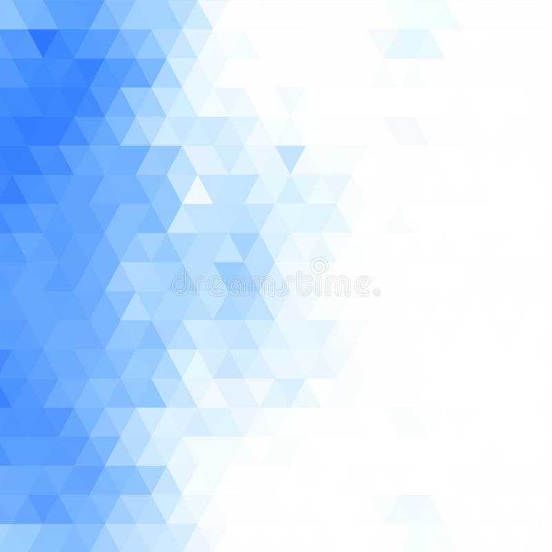 Blue Triangular Background. Polygonal Style. Eps 10 Stock Vector - Illustration of mosaic ...