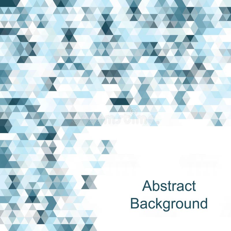 Blue Triangular Shapes. Polygonal Style. Geometric Image. Presentation ...