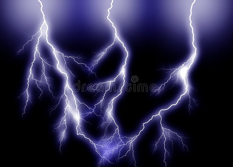 Blue Lightning, vertical stock illustration. Illustration of advert ...