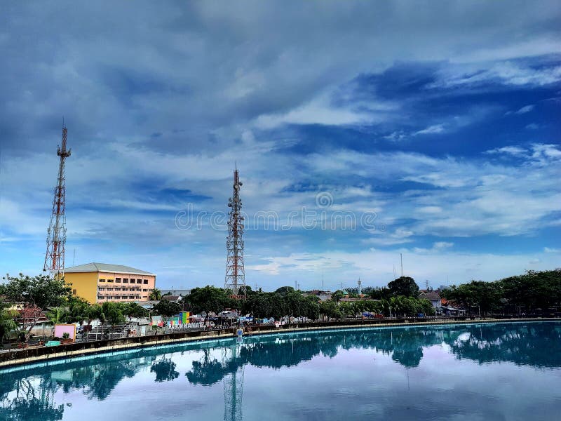 Blue Tropical River stock image. Image of tropical, river - 125878751