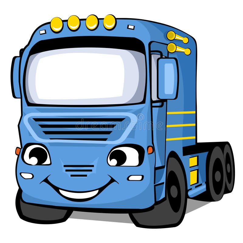 Blue truck stock vector. Illustration of blue, vehicle - 18152979