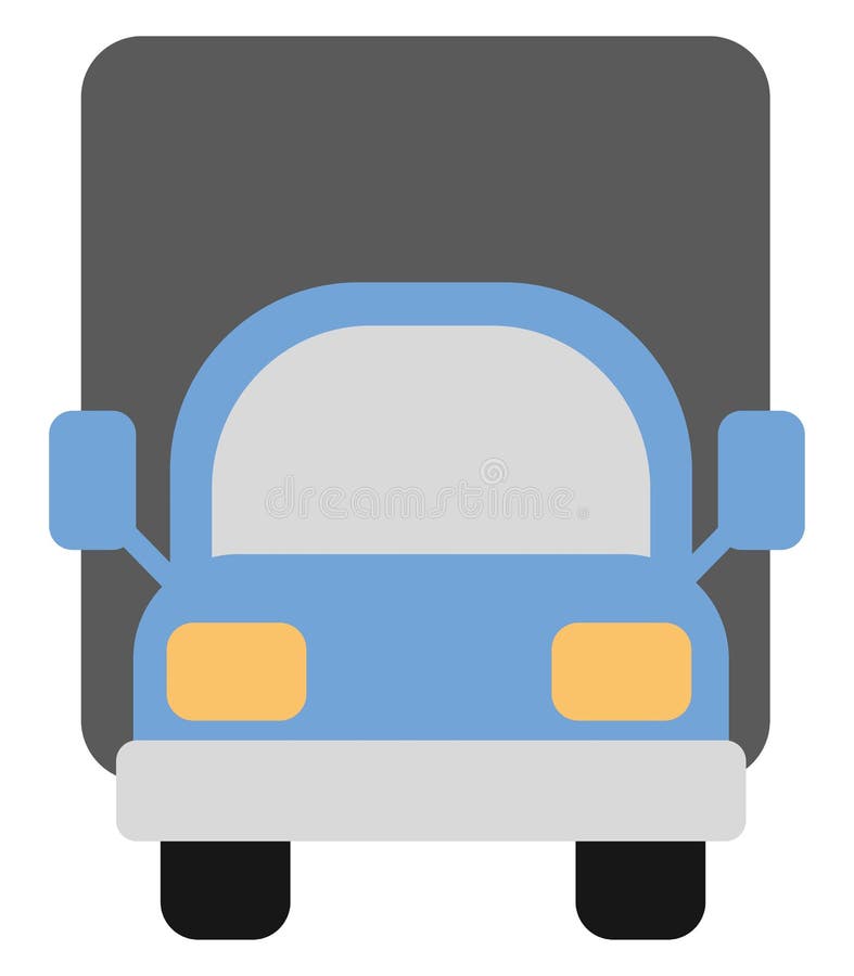 Blue truck, icon stock vector. Illustration of isolated - 259786439