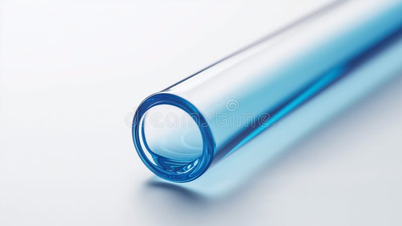 A Blue Tube with a Clear Center Stock Illustration - Illustration of ...