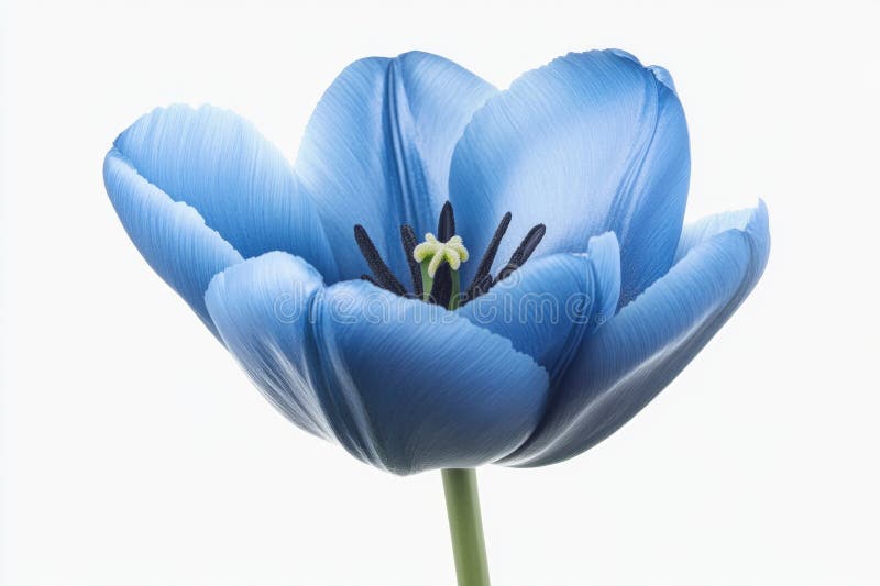Blue Tulip Flower stock image. Image of gardening, vivid - 358831397