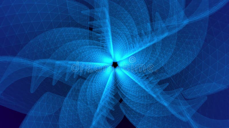 Blue Tunnel Made of Rotating Abstract Shapes with Soft Light Effect ... Blue Tunnel Made of Rotating Abstract Shapes with Soft Light Effect ...