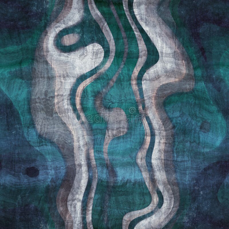 Blue, Turquoise, and Blue Textured Blobby Pattern Stock Image - Image ...