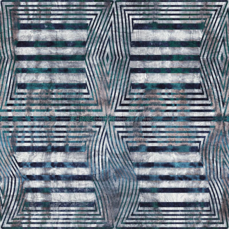 Blue, Turquoise, and Blue Textured Blobby Pattern Stock Illustration ...