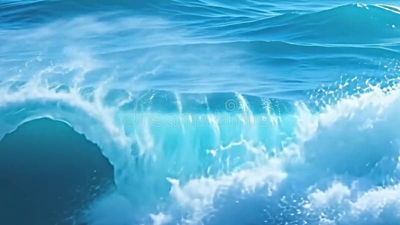 Blue Turquoise Gradient Wave Background Video for Presentations ...