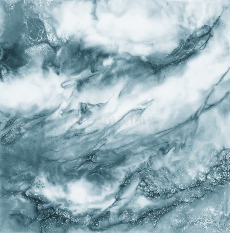Blue Turquoise Marble Resin Art Background Stock Image - Image of ...