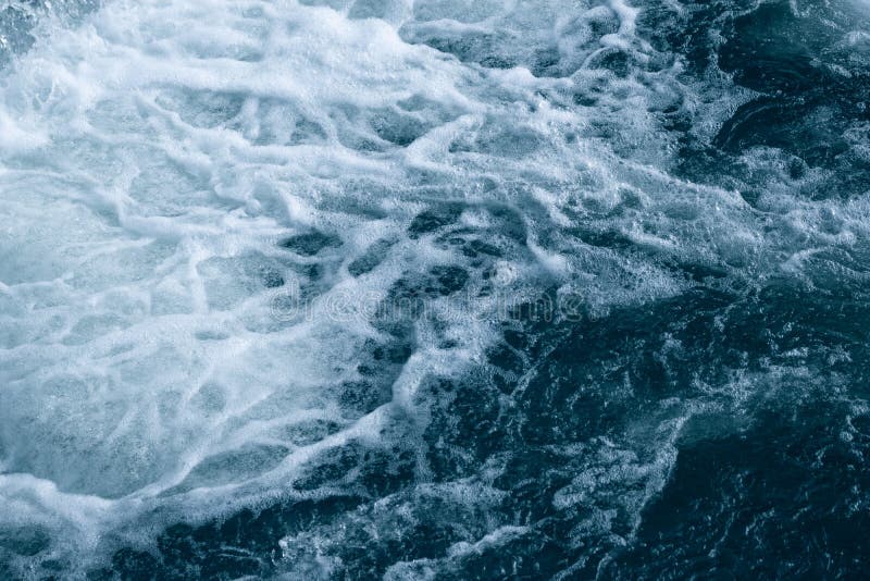 Blue and Turquoise Water with Irregular Wave Structure Stock Image ...