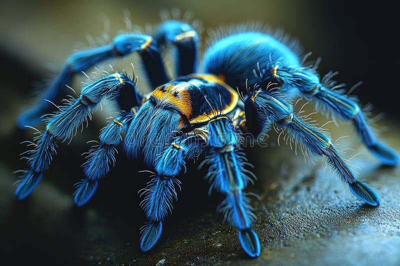 A Blue Turtle with a Distinctive Yellow Stripe on Its Back ...
