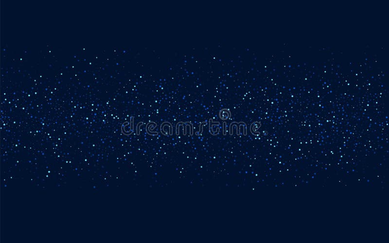 Blue Twinkle Vector Glow Template. Silver Falling Stock Vector ...