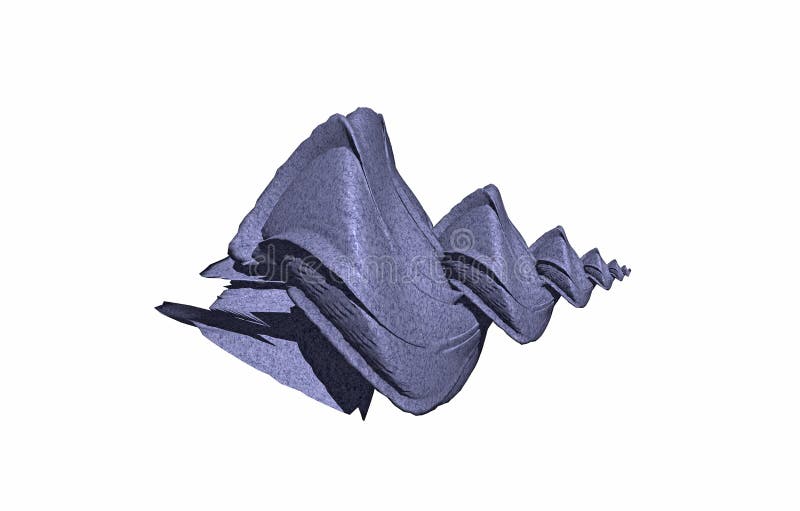 Blue twisted sea shell stock illustration. Illustration of muschel ...