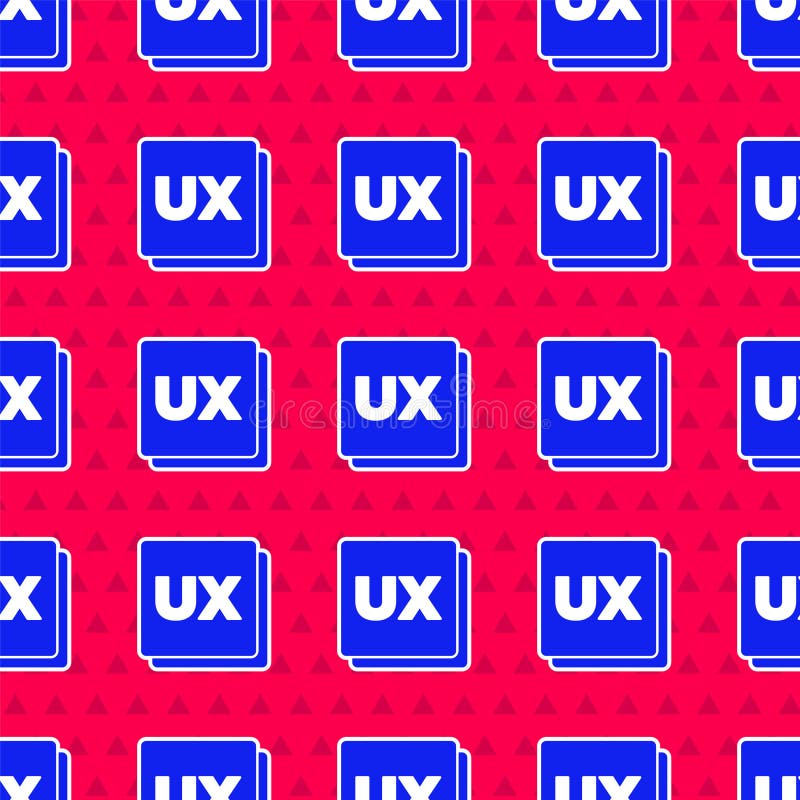 Blue UI or UX Design Icon Isolated on White Background. Abstract Circle ...