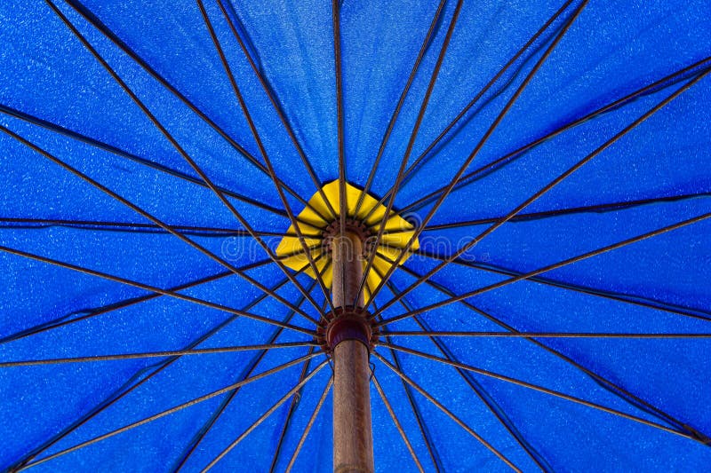 Blue umbrella stock image. Image of cover, umbrella, blue - 18734687