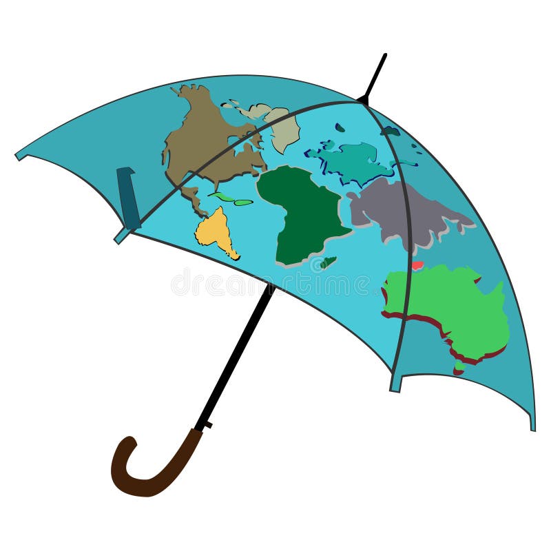 World Map Umbrella Stock Illustrations – 1,116 World Map Umbrella Stock ...