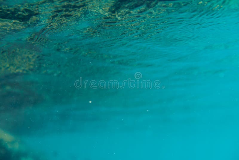 Blue Underwater Bokeh ,light Particles. Abstract. Atlantic Ocean Stock ...
