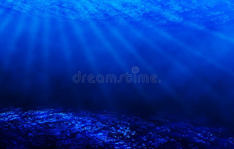 Blue underwater scene stock illustration. Illustration of conceptual ...