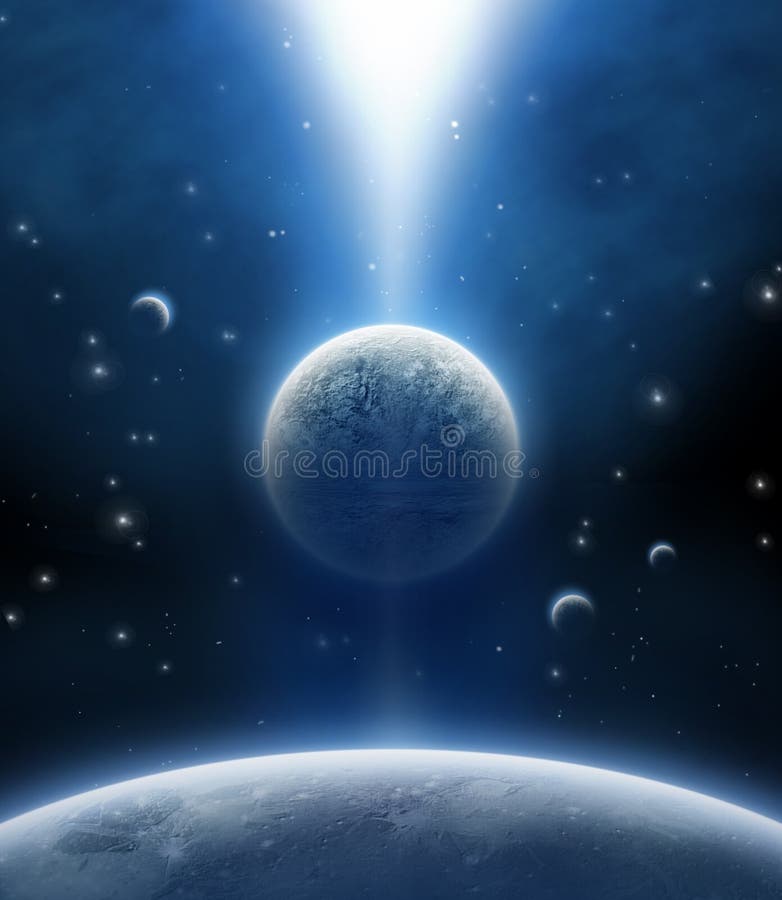 Blue Universe stock illustration. Illustration of nature - 14083729