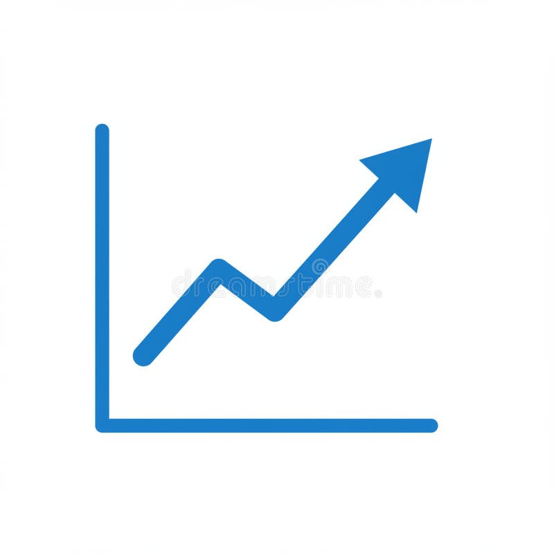 Blue Upward Trending Line Graph Stock Illustrations – 573 Blue Upward ...