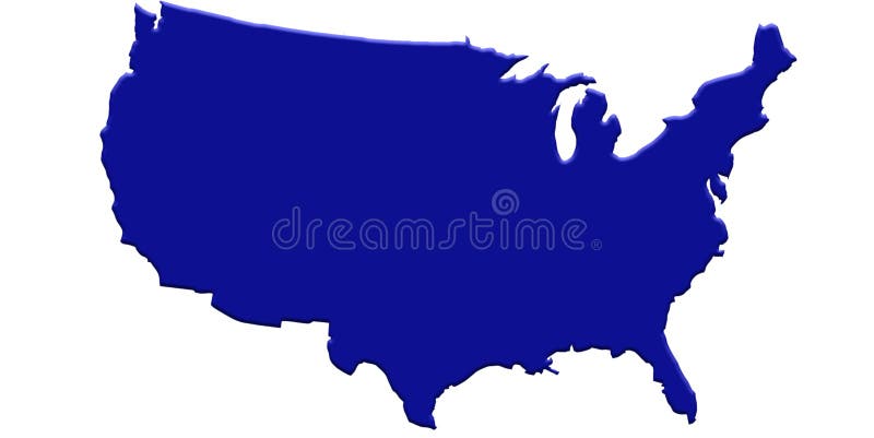 Blue US map stock illustration. Illustration of fourth - 81648750