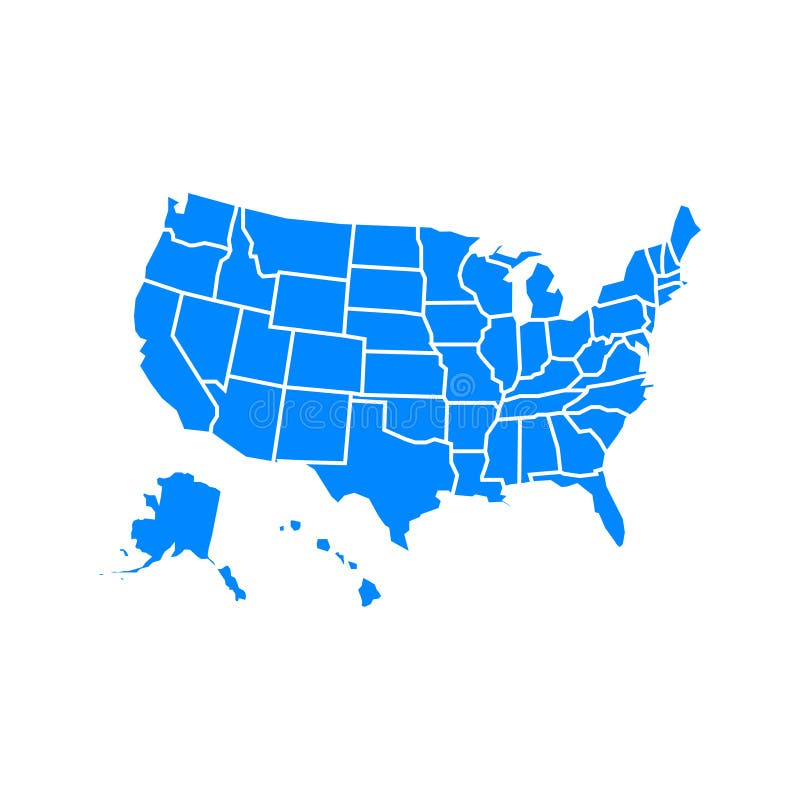 Blue Usa Map Stock Illustrations – 65,430 Blue Usa Map Stock ...